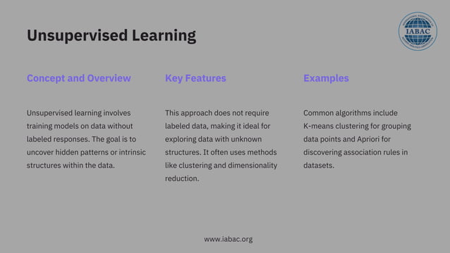Overview of Machine Learning Techniques | IABAC | PPT