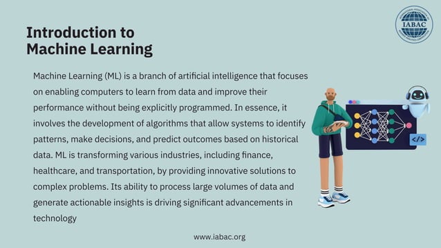 understanding the machine learning algorithms | IABAC | PPT understanding the machine learning algorithms | IABAC | PPT