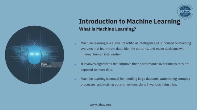 What is Machine Learning in Data Engineering | IABAC | PPT