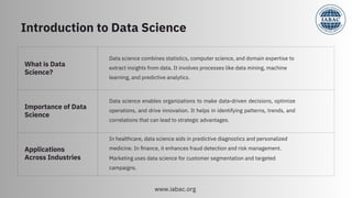Understanding Data Science: Concepts, Techniques, and Applications | IABAC | PDF