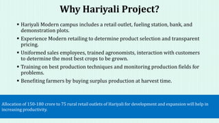 Hariyali Kisaan Bazaar | Rural Retail Initiative | PPTX
