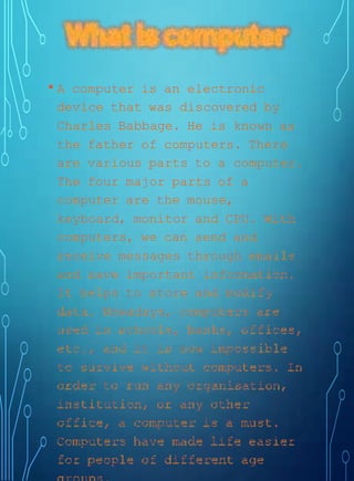 types of computer and uses of powerpoint | PPTX