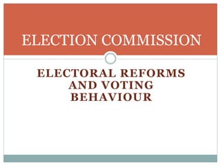 Election Commission in India . By Harjot | PPT