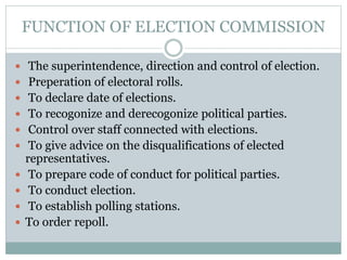 Election Commission in India . By Harjot | PPT