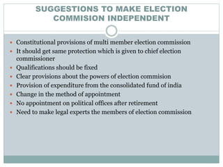 Election Commission in India . By Harjot | PPTX