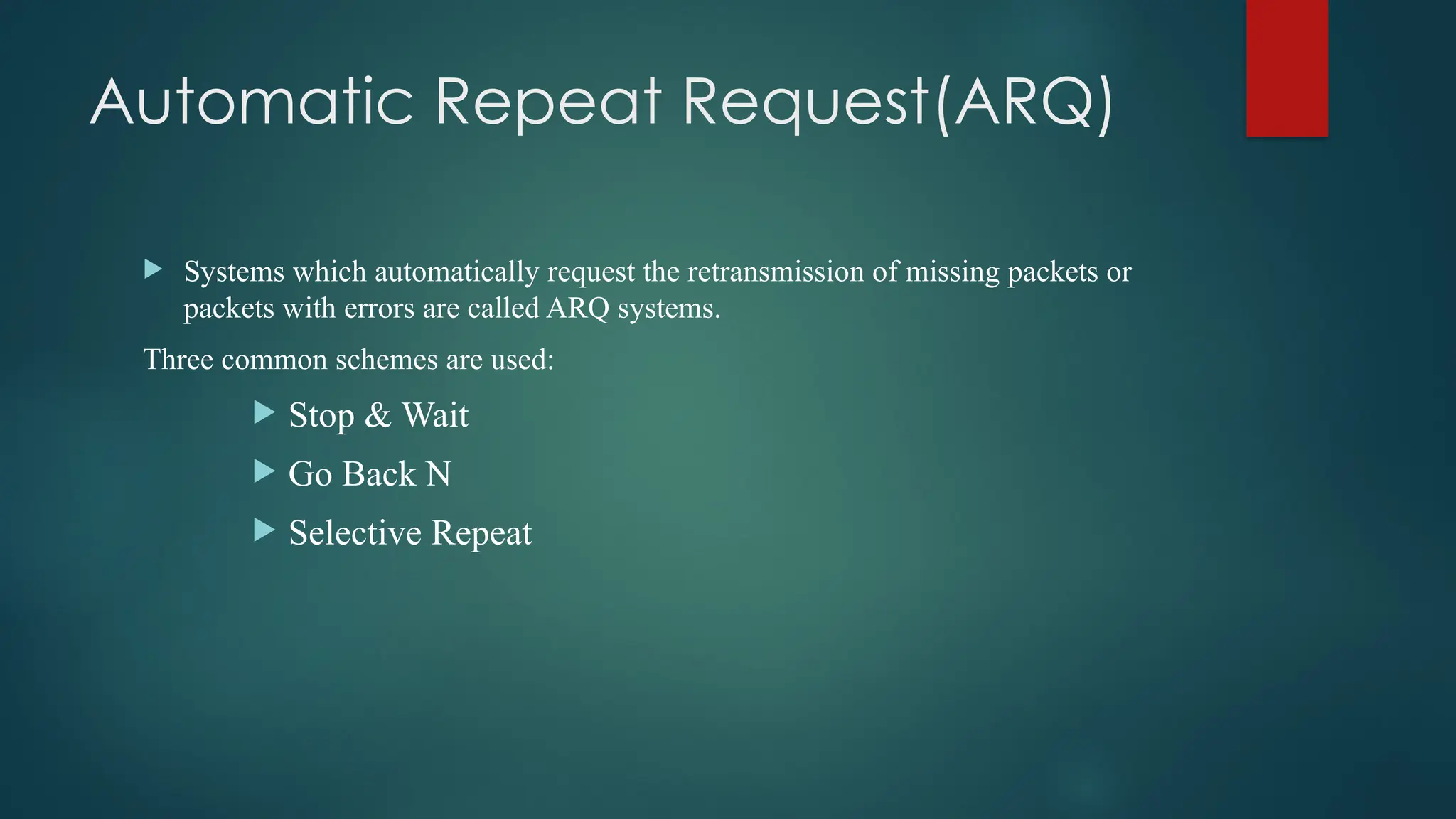 Harjot computer networks veryGBN ARQ.pptx | Computer Networking | Computing