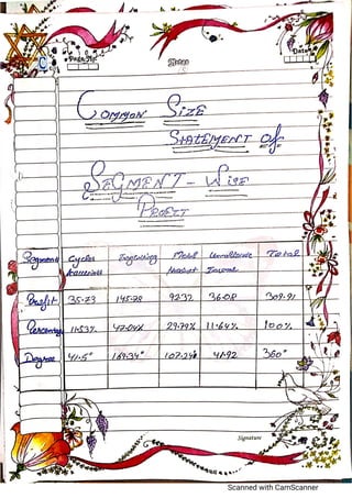 specific accountancy project file | PDF