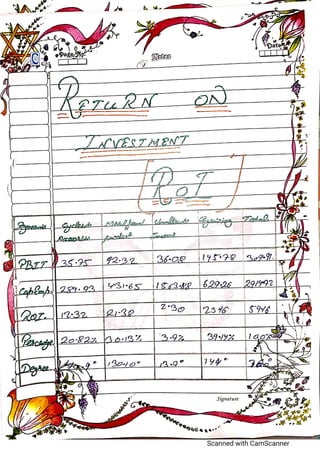 specific accountancy project file | PDF