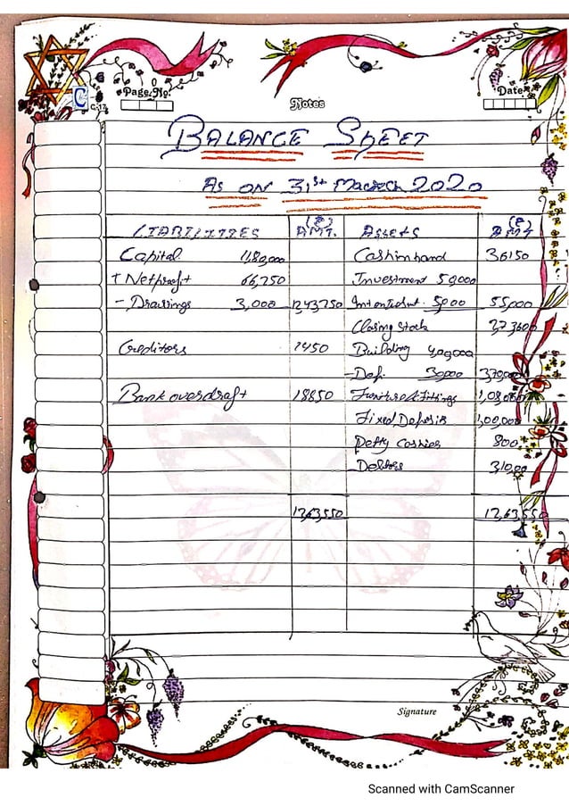 specific accountancy project file | PDF