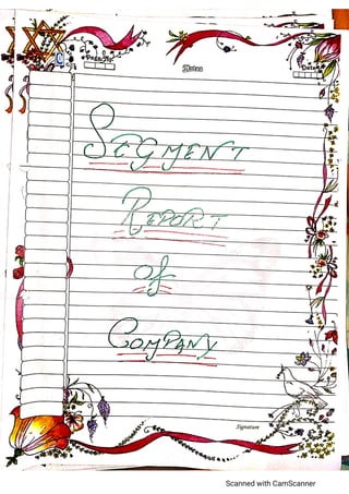 specific accountancy project file | PDF