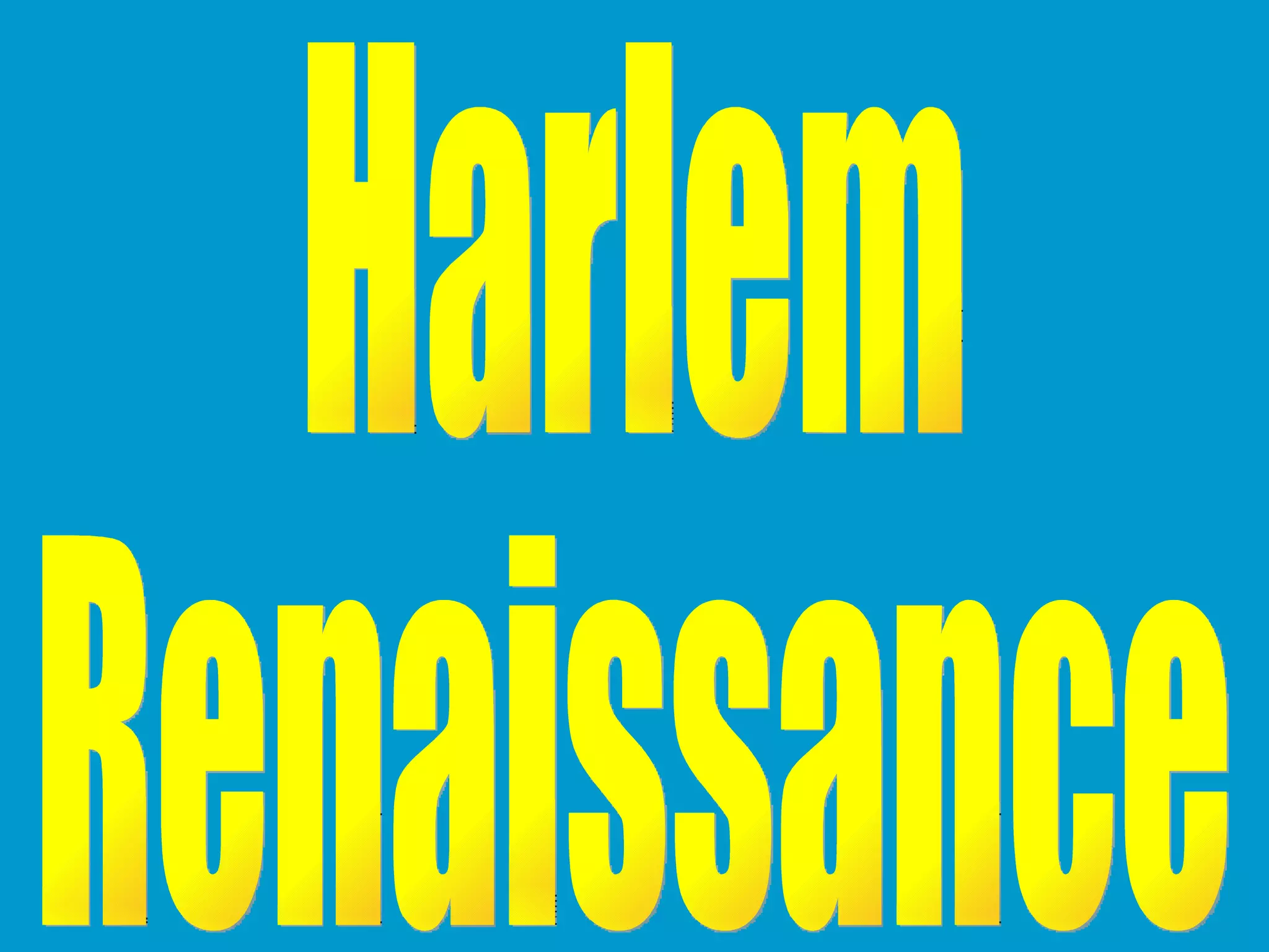 Dec. 16 Notes (Harlem Renaissance) | PPT
