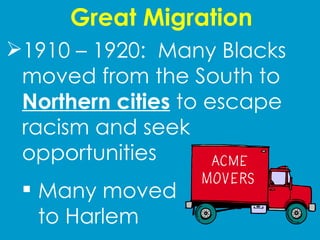 Dec. 16 Notes (Harlem Renaissance) | PPT