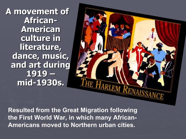 Harlem Renaissance Power Point | PPT