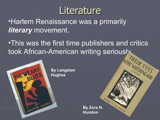 Harlem Renaissance Power Point | PPT
