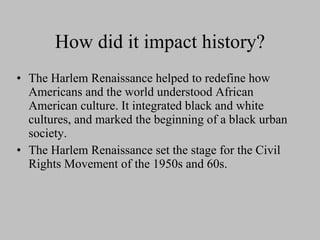 Harlem Renaissance Presentation | PPT