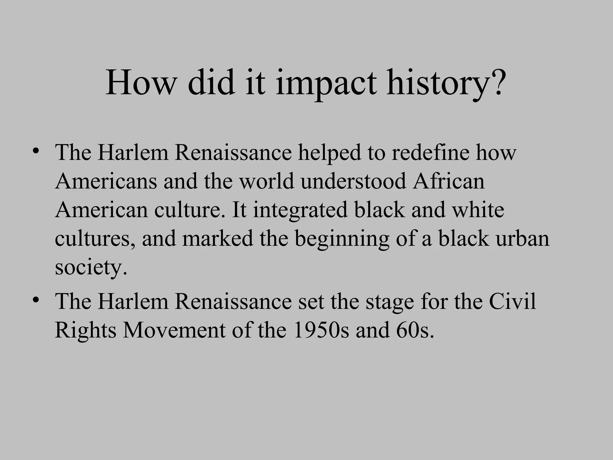 Harlem renaissance-presentation | PPT