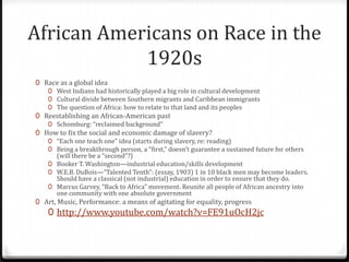 Harlem in the 1920s (Fall 2011) | PPTX