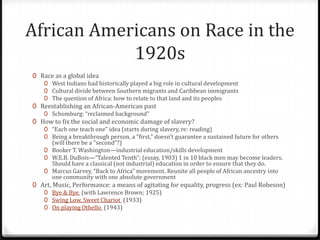 Harlem in the 1920s (Summer 2012) | PPTX