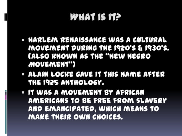 Harlem renaissance | PPT