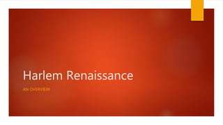 Harlem renaissance | PPT
