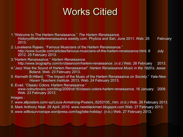 Harlem Renaissance Music and Dance | PPT | Jazz | Music