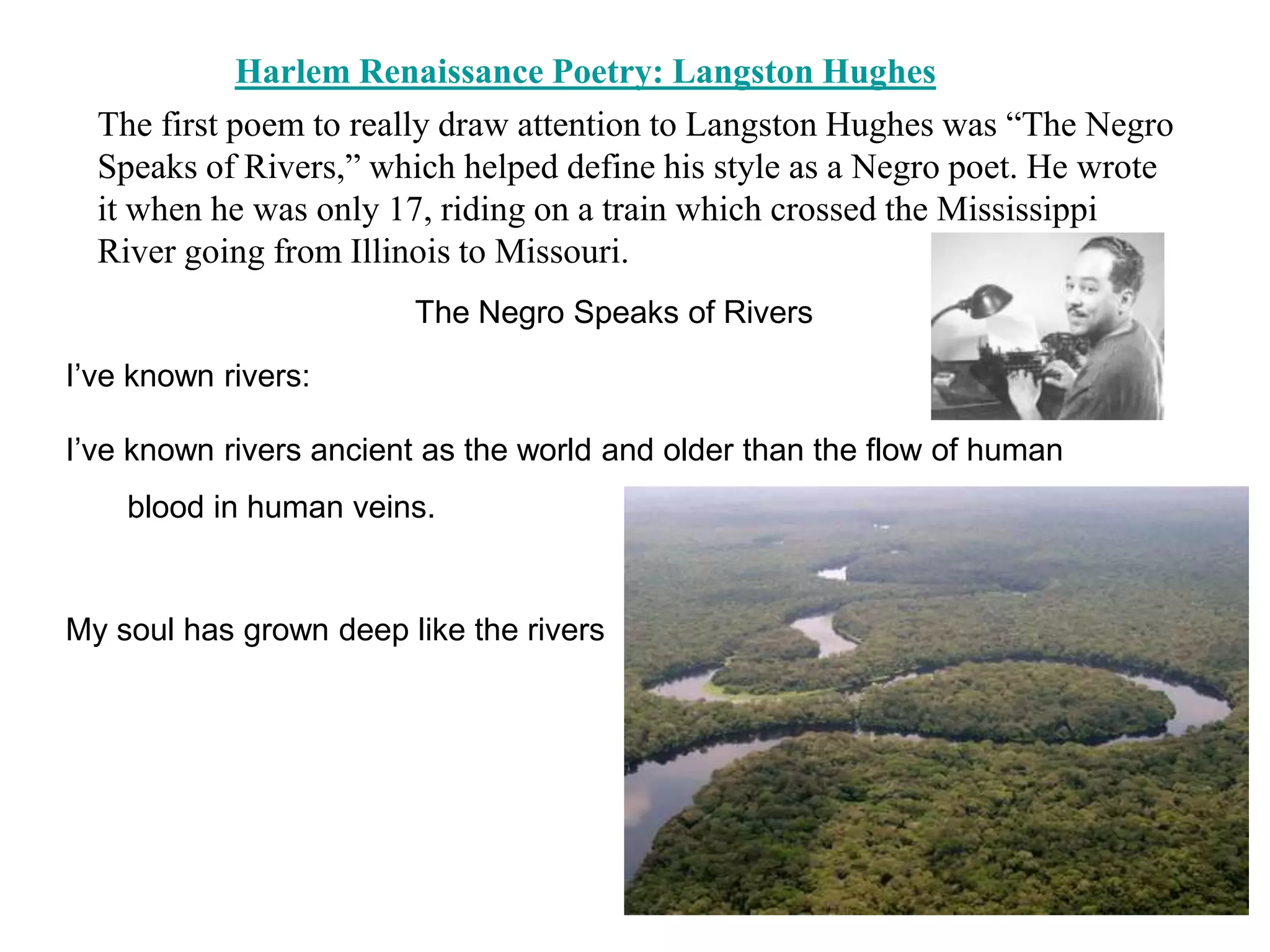Harlem renaissance poetry | PPTX