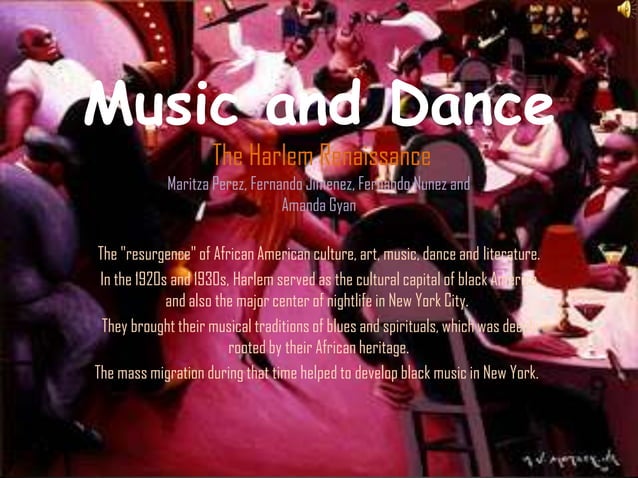 Harlem Renaissance Music | PPT