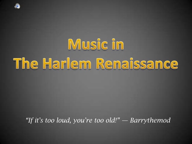 Harlem Renaissance Music CP | PPT