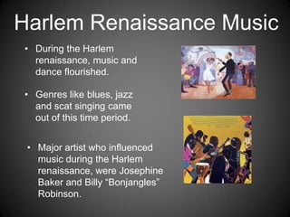 Harlem Renaissance Music CP | PPT