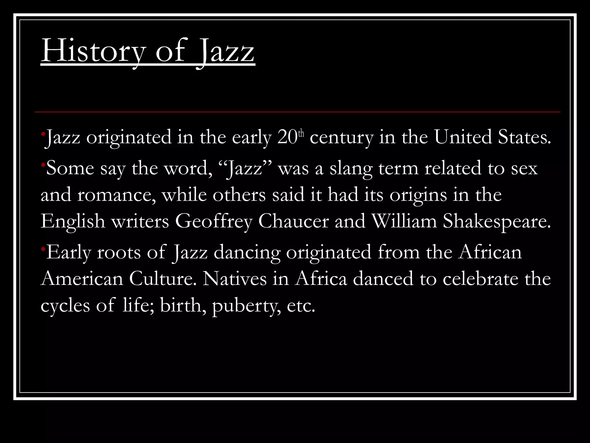 Harlem Renaissance Dance and Music | PPT