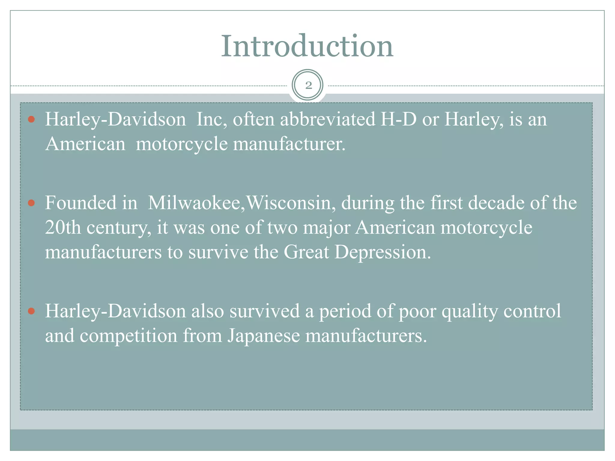 Harley davidson presentation | PPTX