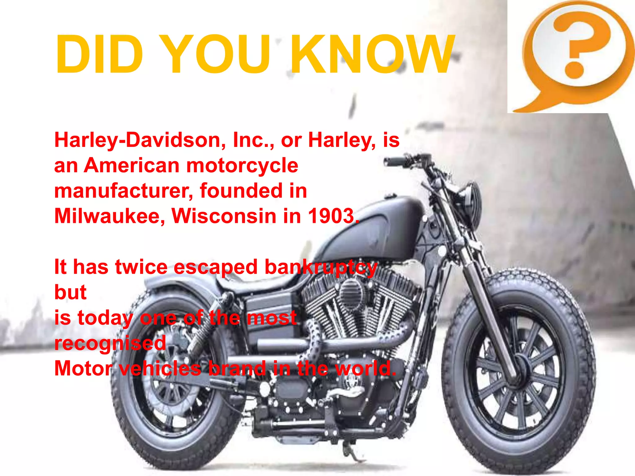 Harley davidson case study | PPTX