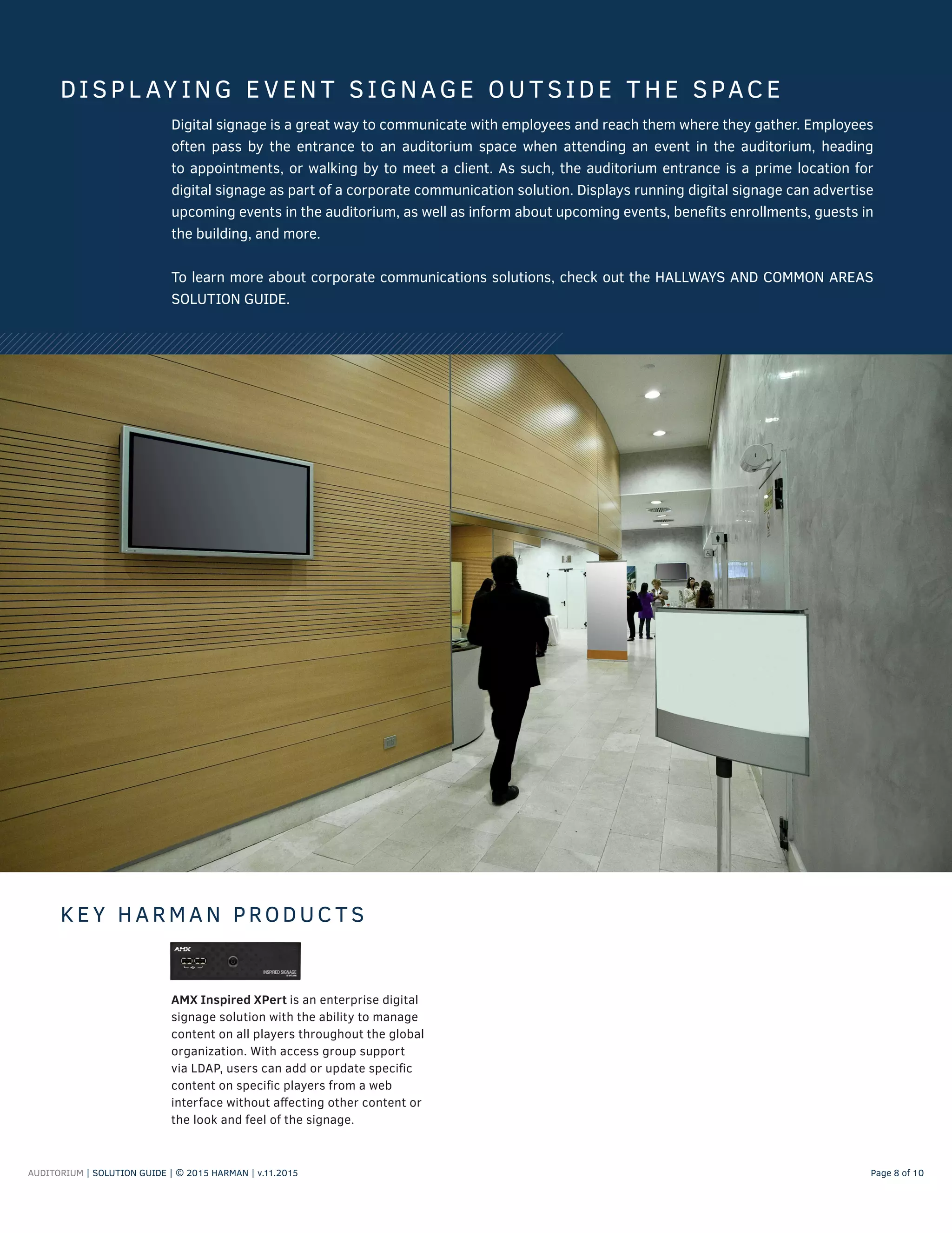 Harman solution guide-auditorium | PDF