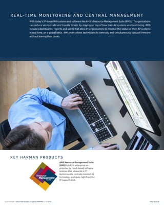 Harman solution guide-auditorium | PDF