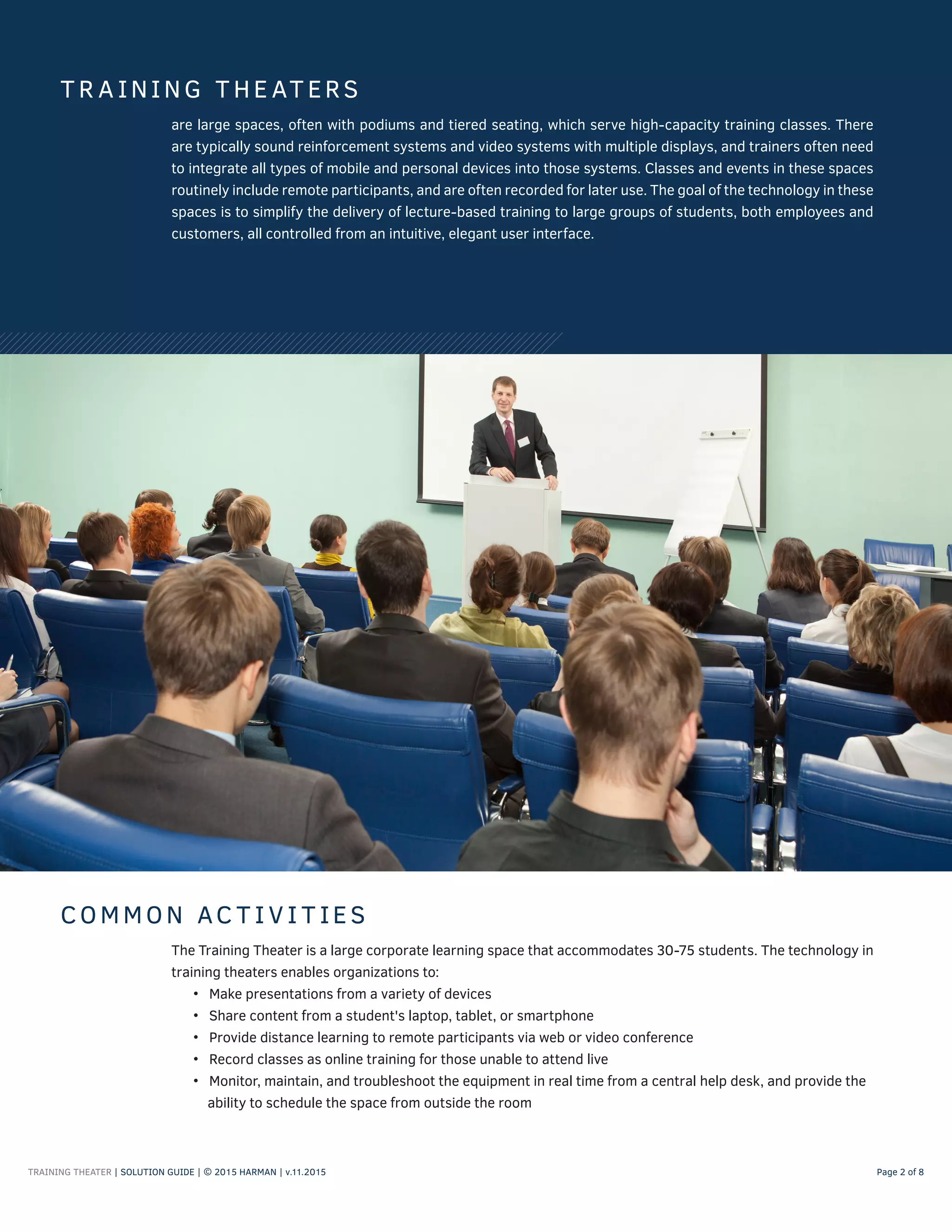 Harman solution guide-training-theater | PDF