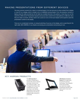 Harman solution guide-training-theater | PDF