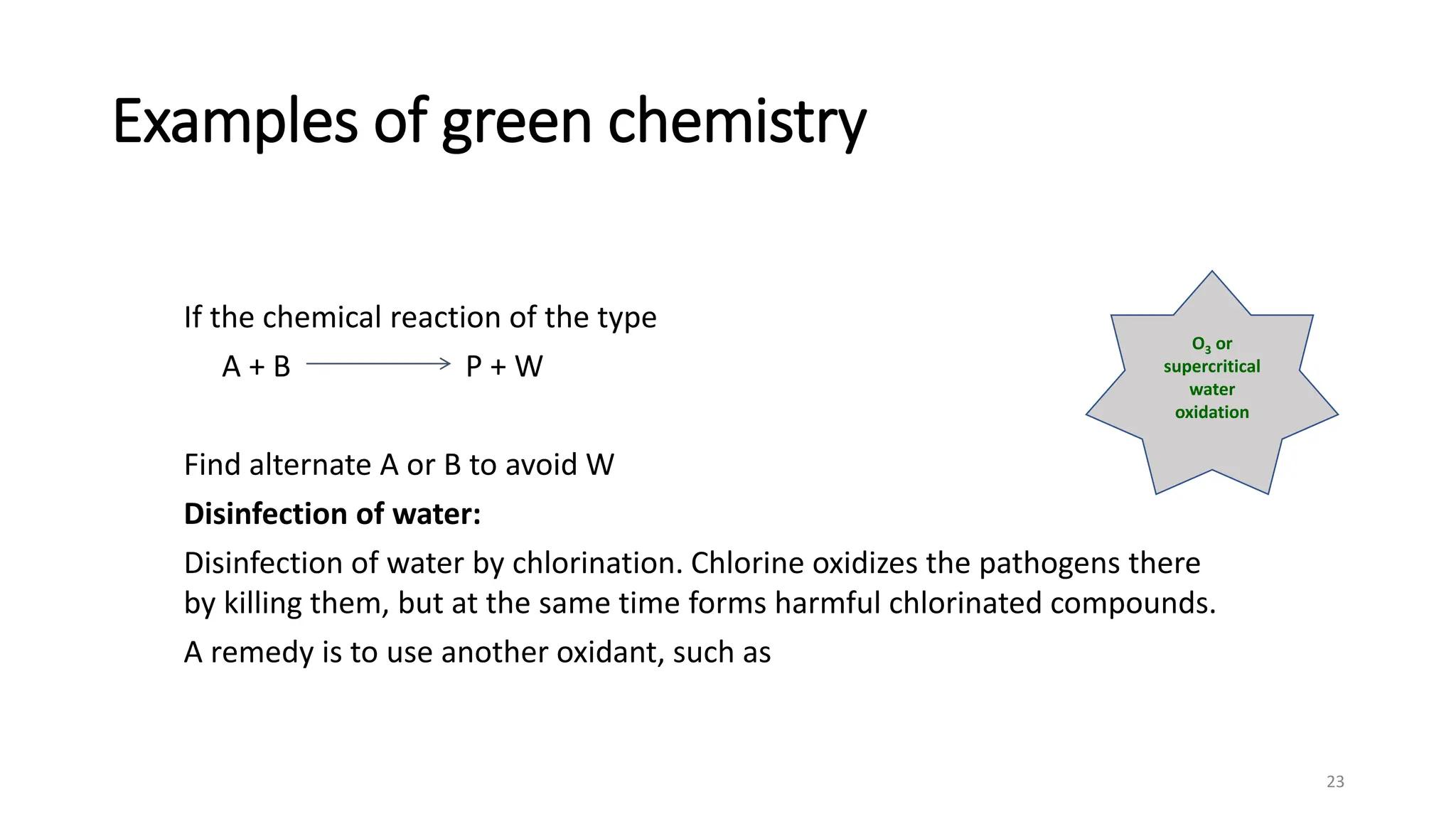 transition from conventional to green chemistry | PPTX