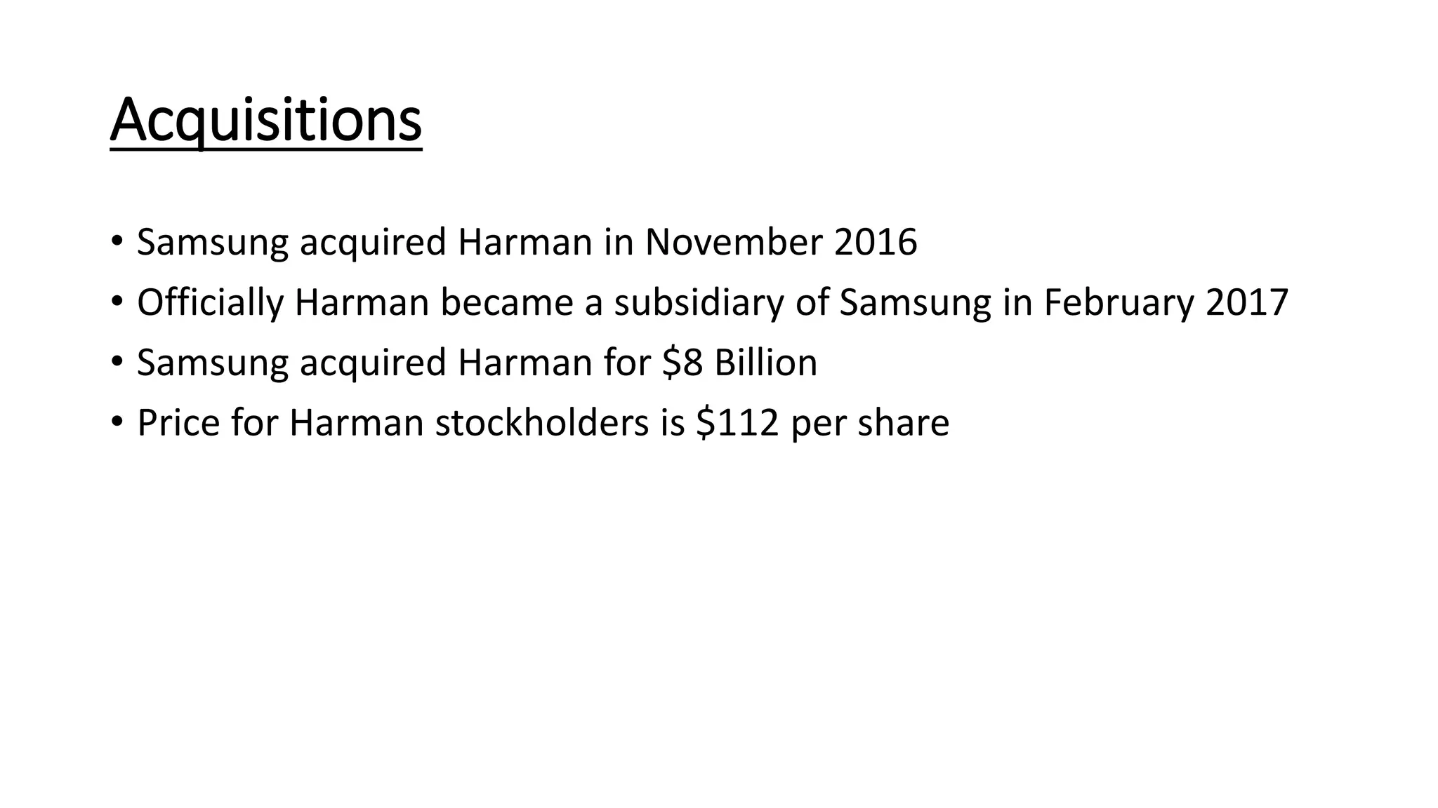Harman international ppt | PPTX