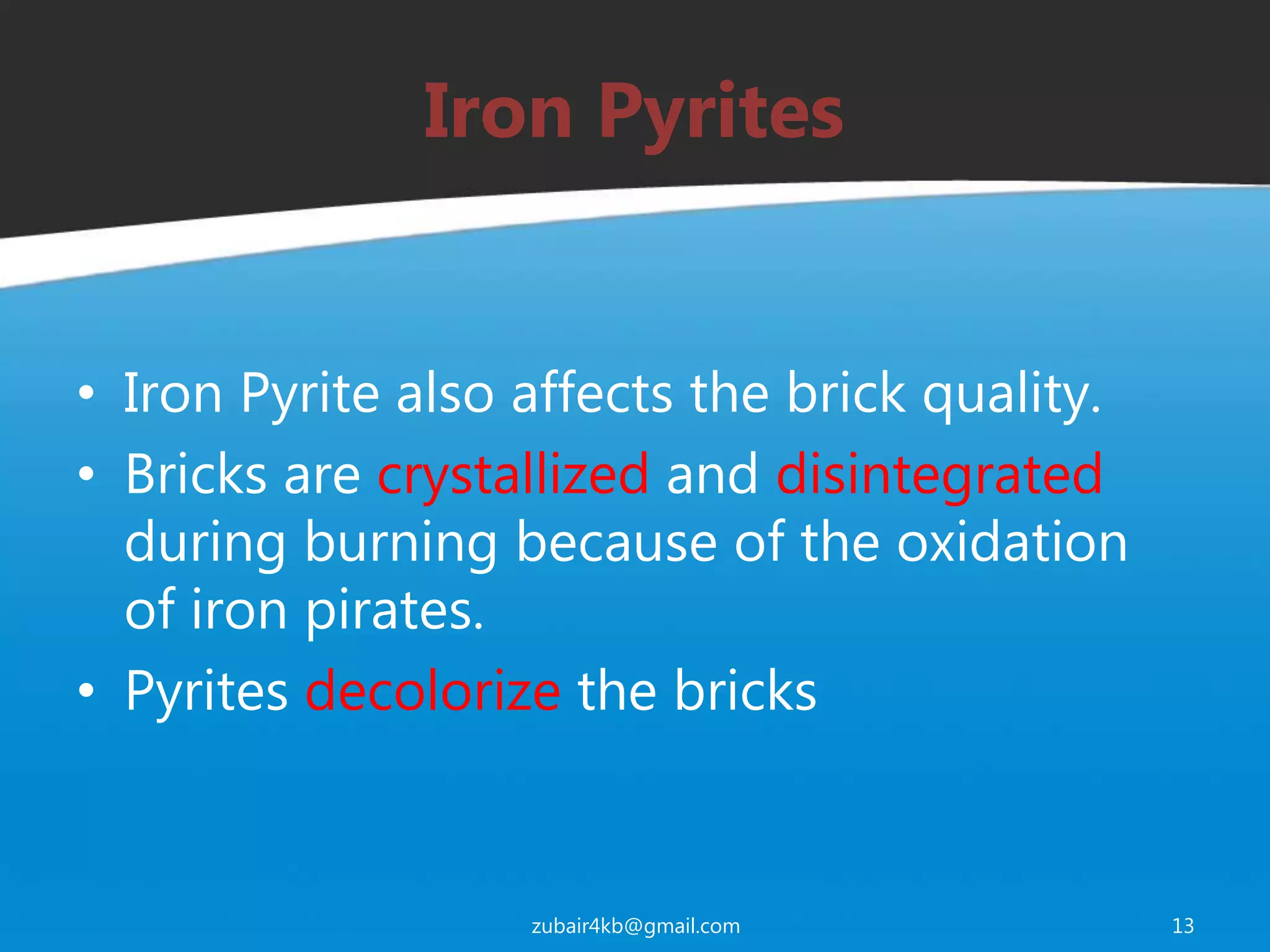 Harmful ingredients in brick | PPTX | Gardening | Home & Garden