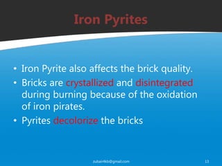 Harmful ingredients in brick | PPTX | Gardening | Home & Garden