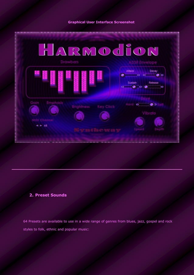 Harmodion VST VST3 Audio Unit: Clonewheel Drawbar, Transistor and Combo ...