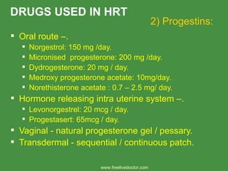 Harmone replacement therapy | PPT