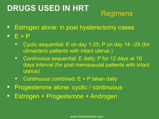 Harmone replacement therapy | PPT