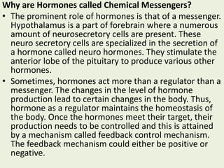 Hormones and behavior is the scientific study of interaction between ...