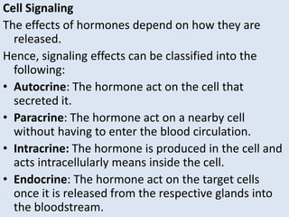 Hormones and behavior is the scientific study of interaction between ...