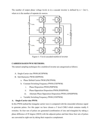 Harmonic comparisons of various pwm techniques... A report | PDF