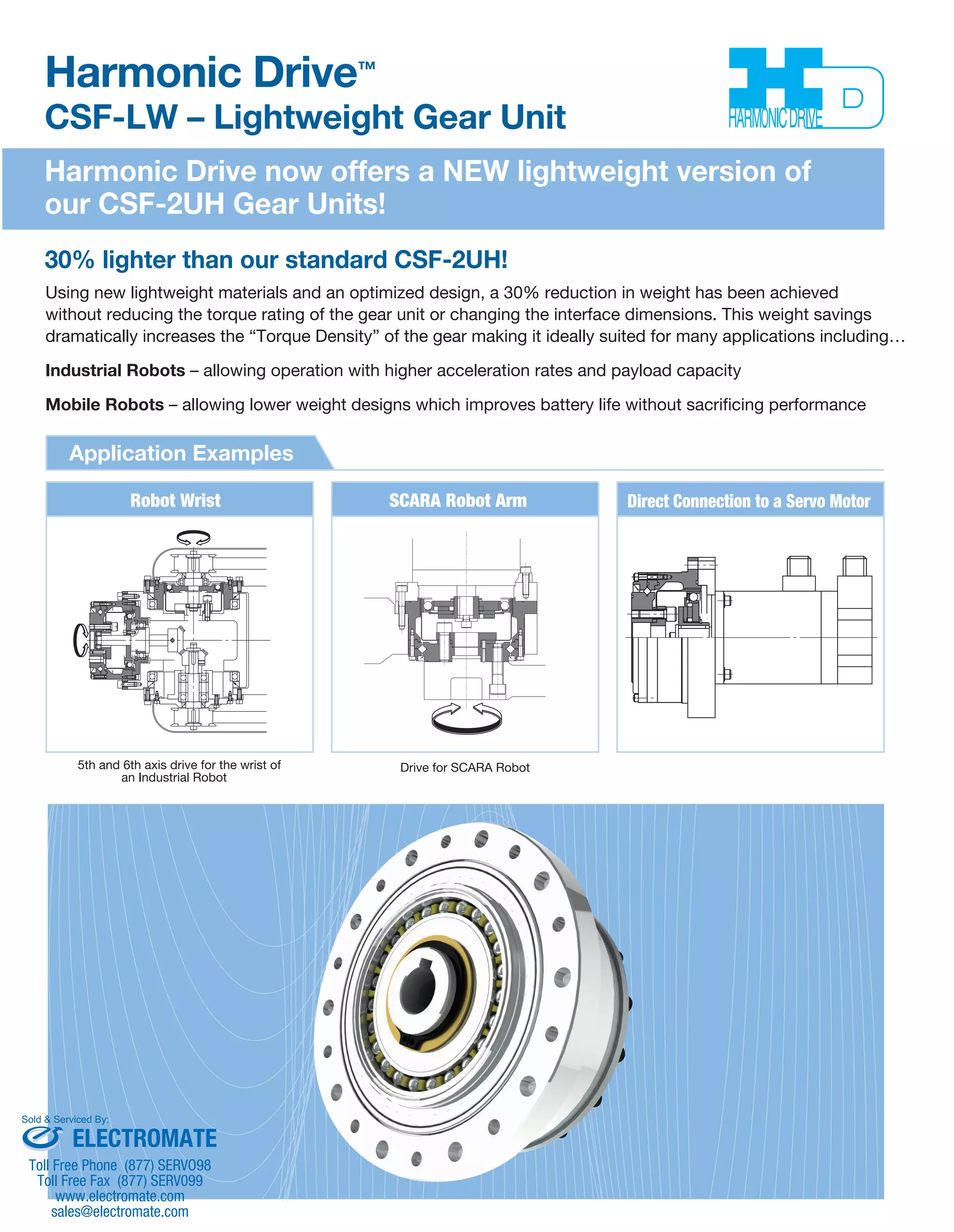 Harmonic csf lw_specsheet | PDF