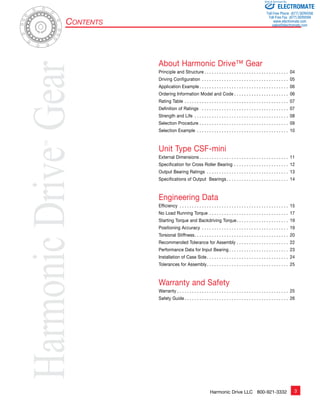 Harmonic csf mini_catalog | PDF