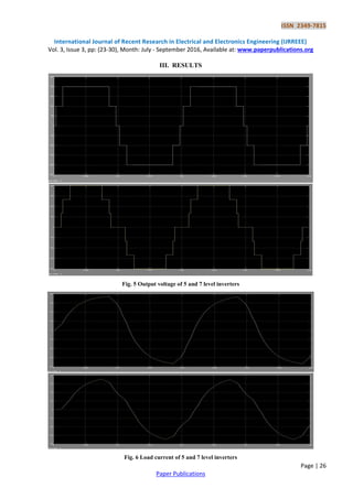 Harmonic Distortion Analysis of Output Voltage in Multilevel Cascaded H ...