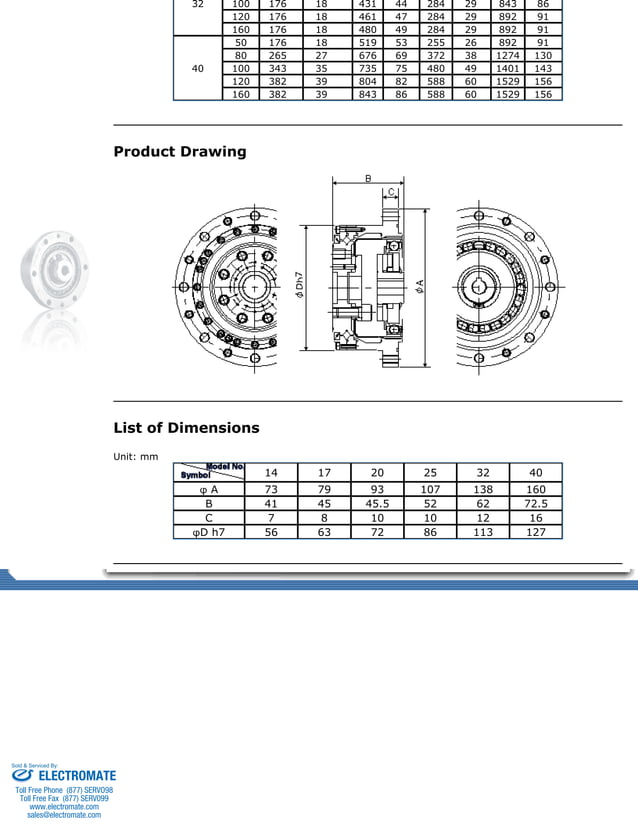 Harmonic drive csg gearheads specsheet | PDF | Technology & Computing